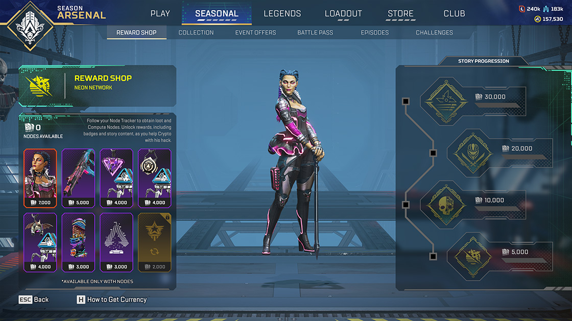 GLOW FOR SHOW IN THE NEON NETWORK COLLECTION EVENT - Apex Legends Item Store