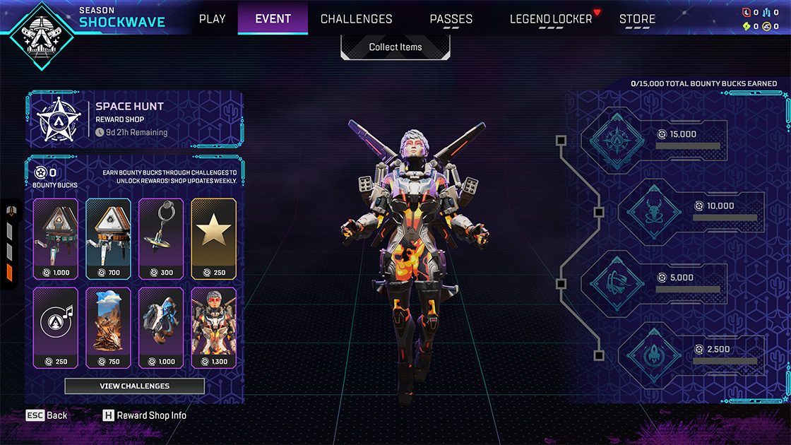 Knockout the Galaxy in the Space Hunt Event | Apex Legends Dev Tracker ...