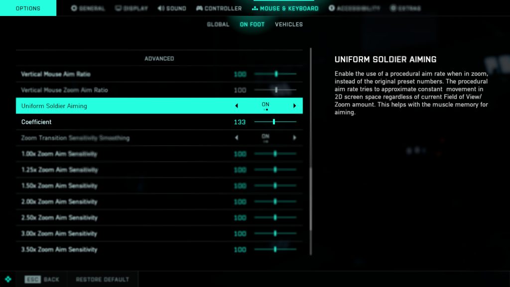 Dev Notes - Uniform Soldier Aiming