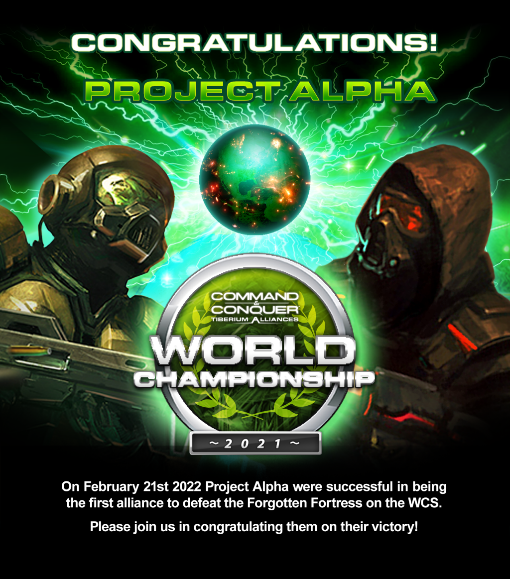 "Project Alpha" New World Champion!
