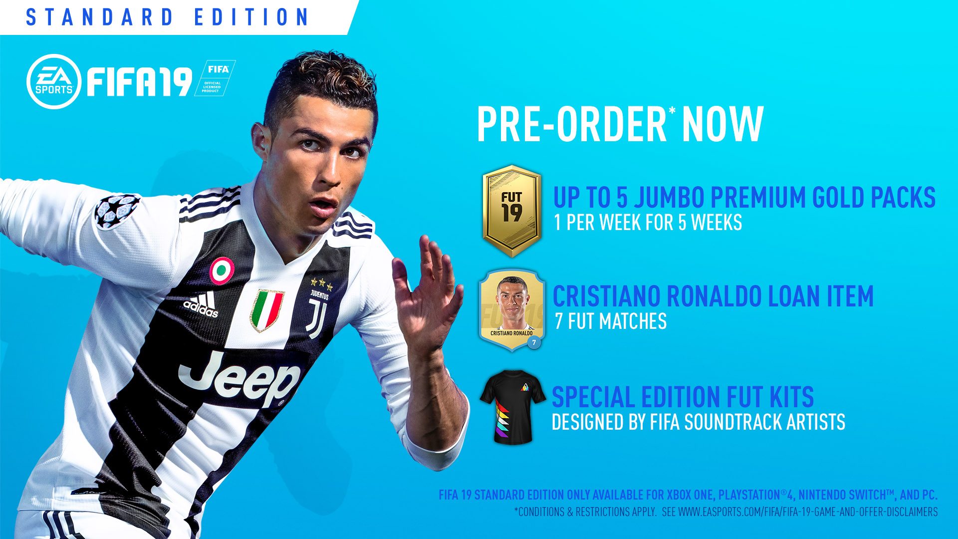 FIFA 19 Pre-Order Offers - Ultimate, Champions, Standard Editions