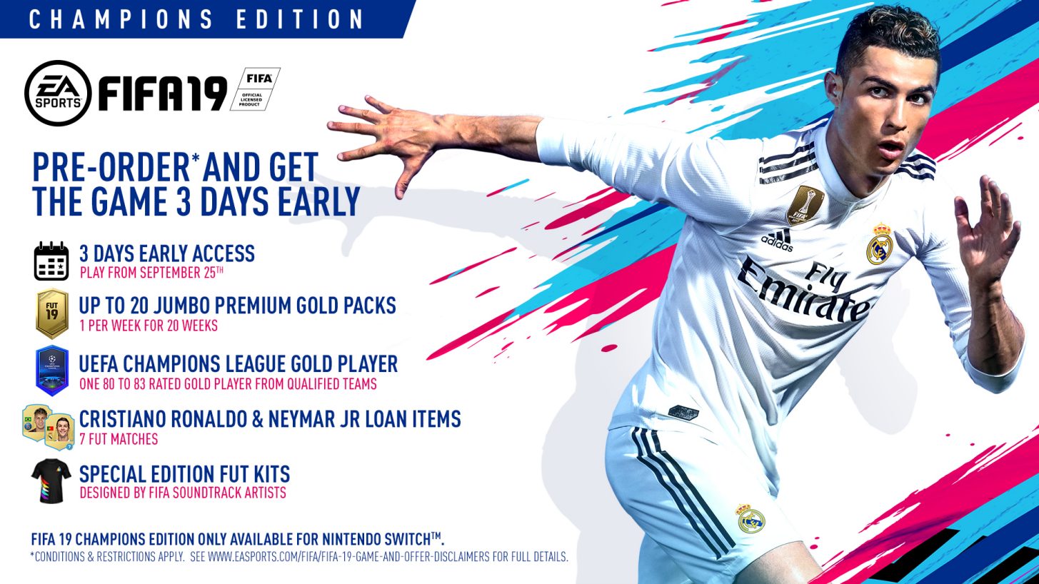 FIFA 19 Pre-Order Offers - Nintendo Switch