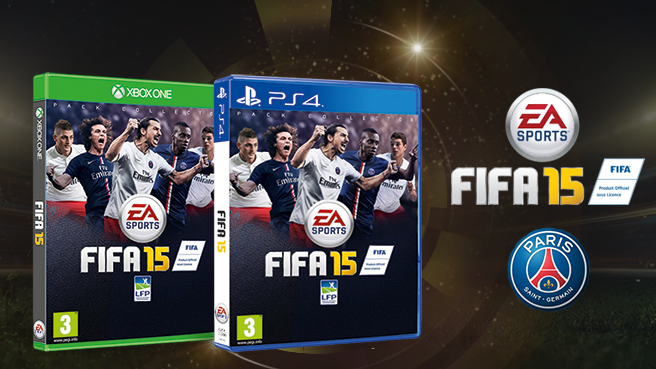 Feel the Game med Zlatan og PSG på FIFA 15-coveret