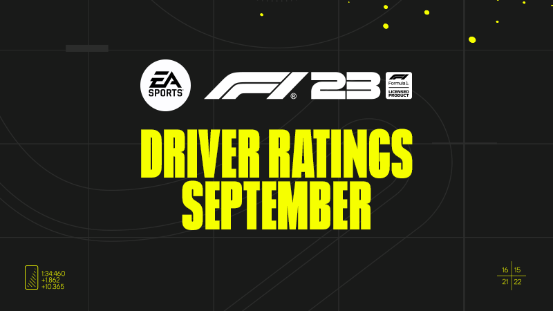 F1® 23 DRIVER RATINGS UPDATE (SEPTEMBER)
