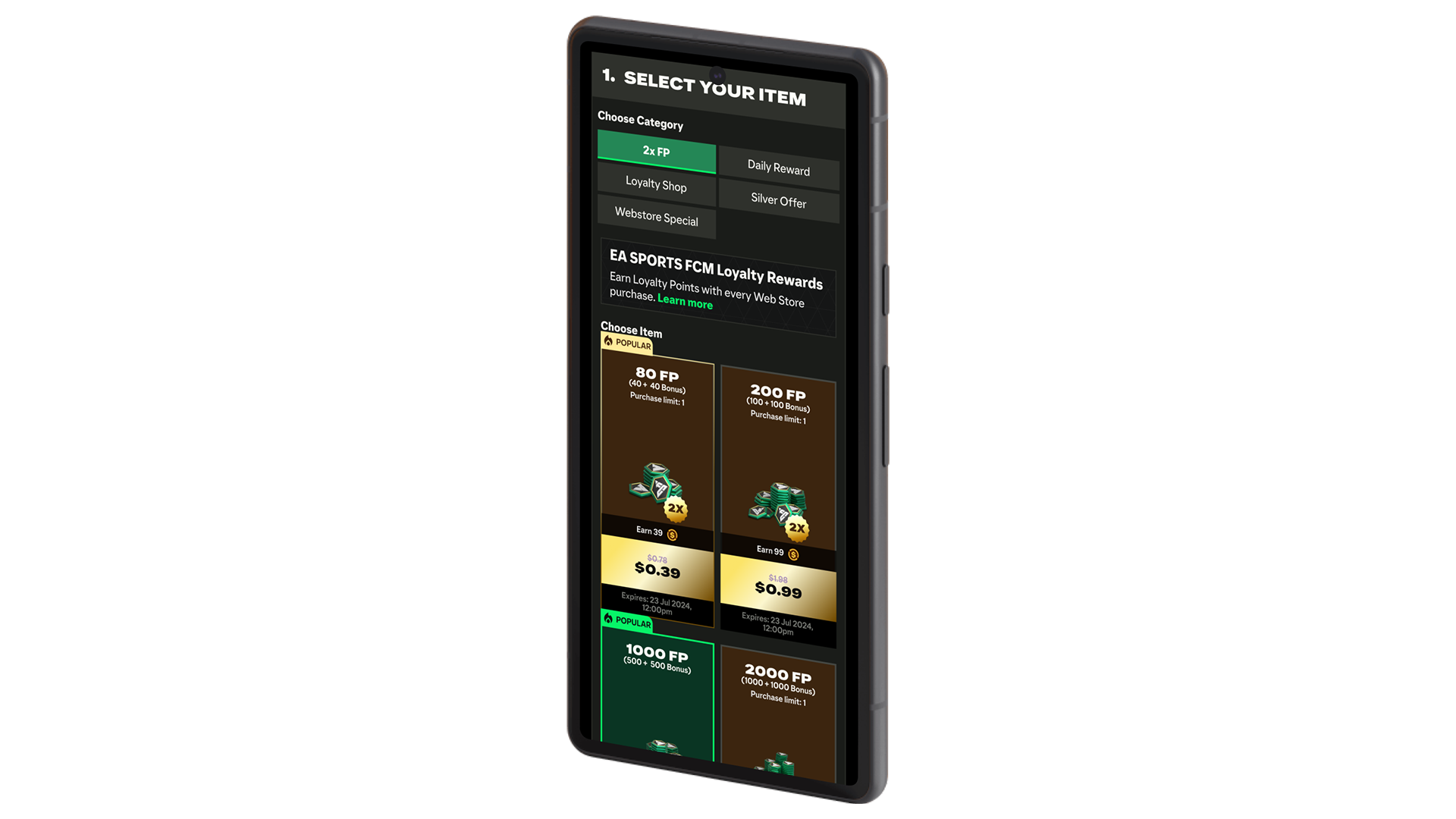 EA SPORTS FC™ Mobile Webstore Officially Launched
