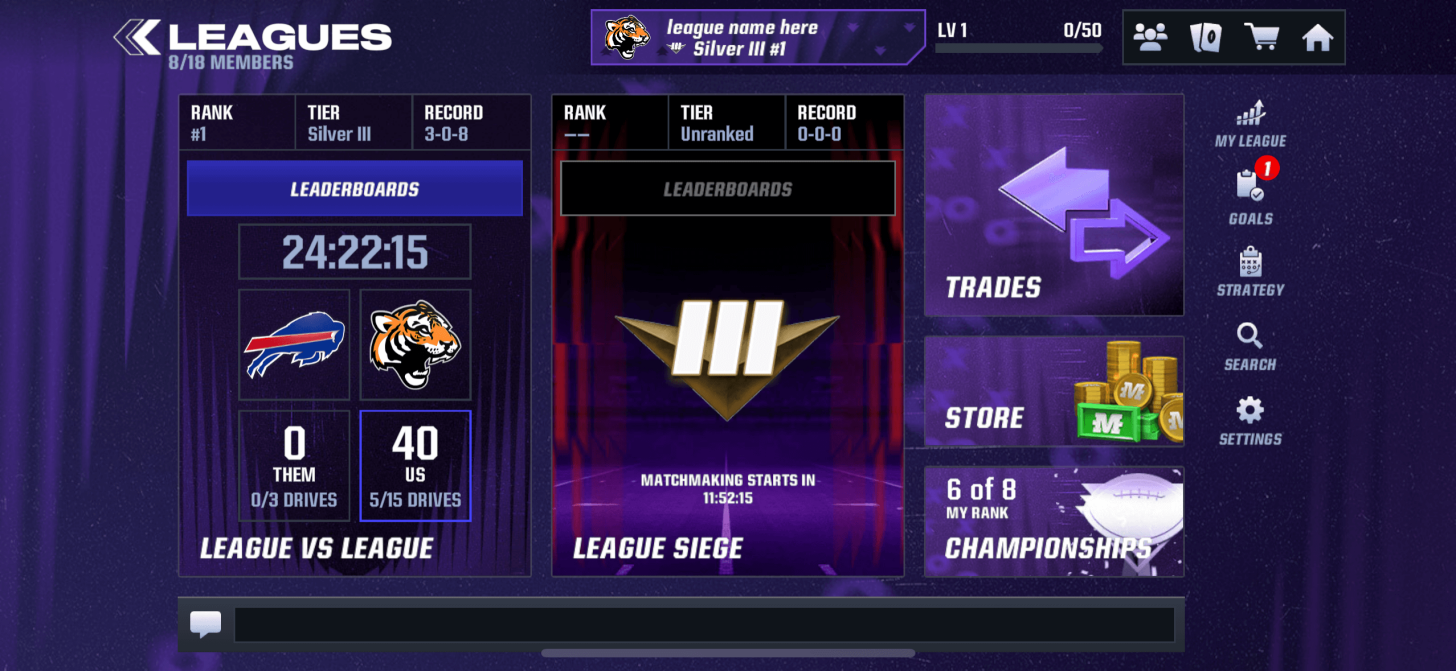 MADDEN NFL 24 Mobile - League Siege