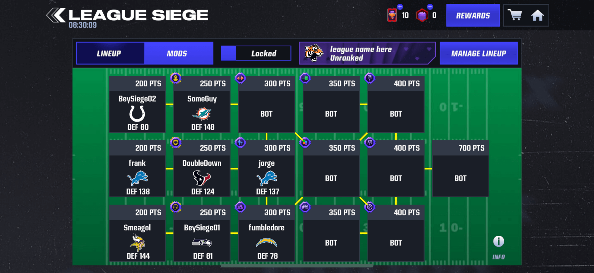 MADDEN NFL 24 Mobile - League Siege