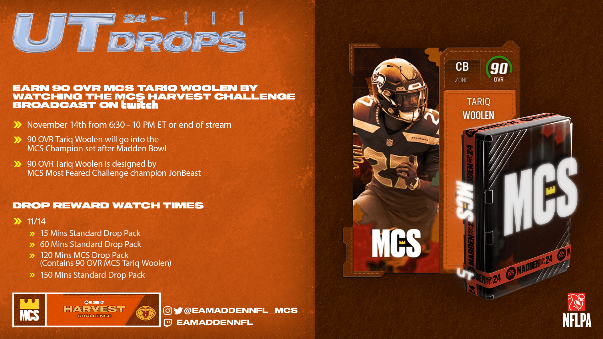 MADDEN 24 NFL - MCS HARVEST CHALLENGE FINALISTS