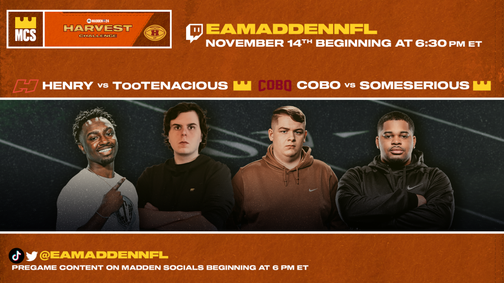 MADDEN 24 NFL - MCS HARVEST CHALLENGE FINALISTS