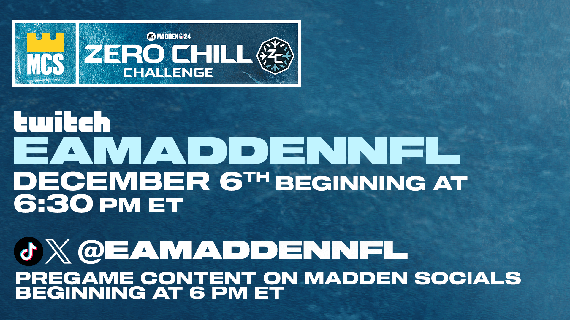 MADDEN 24 NFL - MCS ZERO CHILL FINALISTS