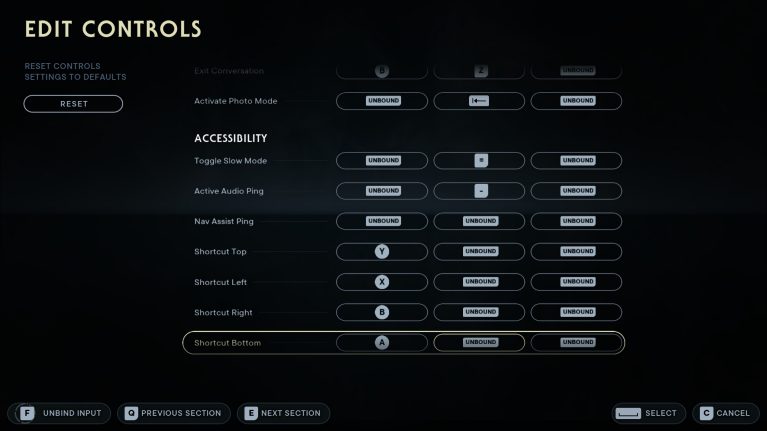 Star Wars Jedi: Survivor Controller Settings For PC - An Official EA Site