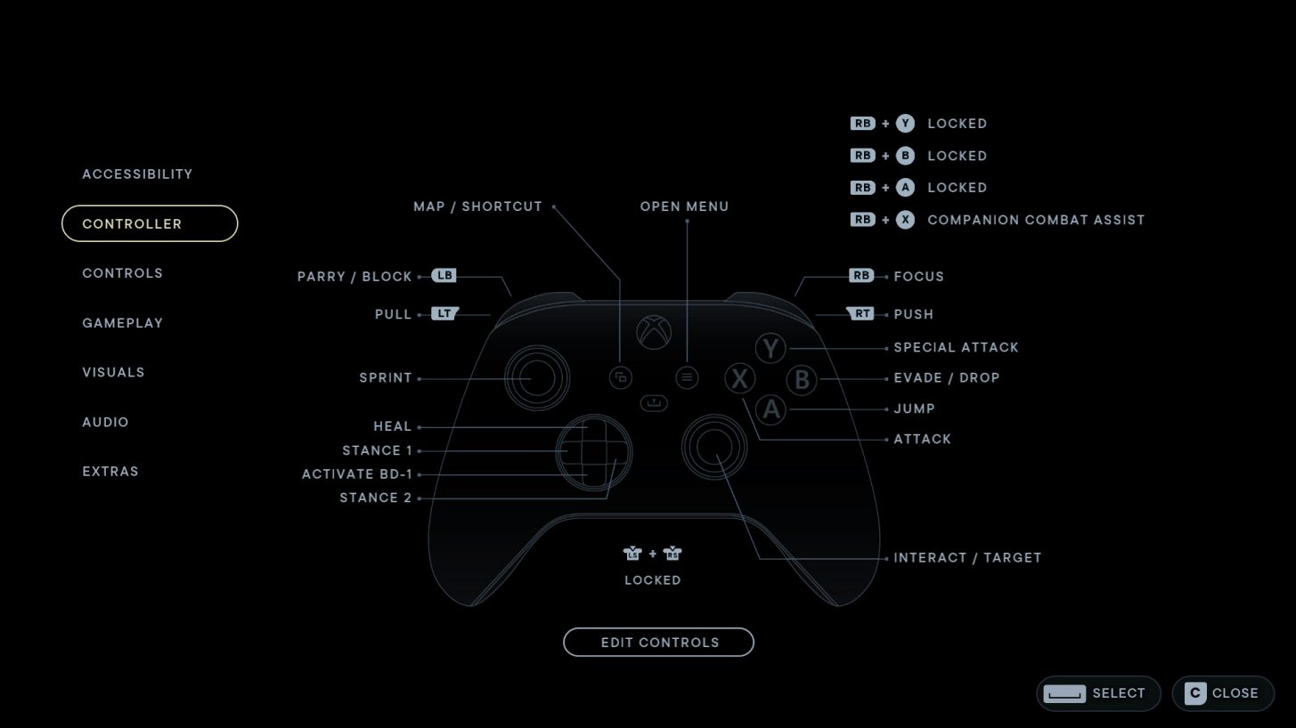 Star Wars Jedi: Survivor Controller Settings For PC - An Official EA Site