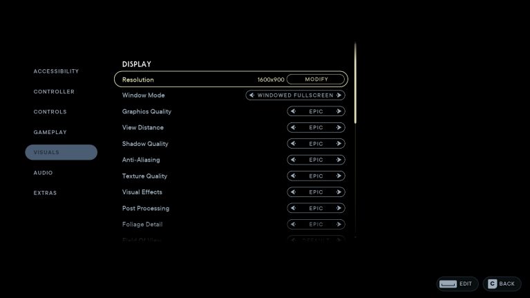 Star Wars Jedi: Survivor Visual Settings For PC - An Official EA Site