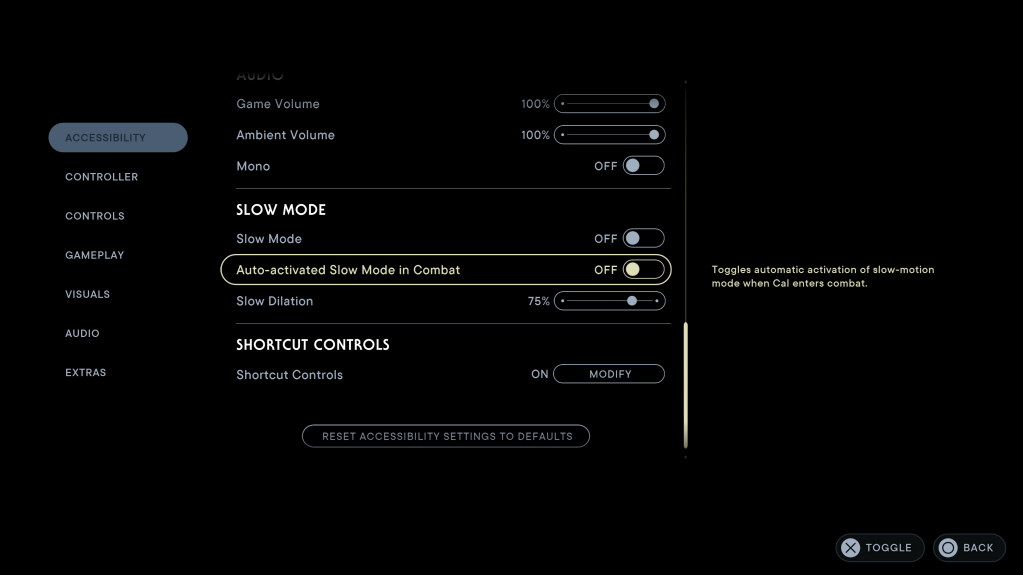 Star Wars Jedi: Survivor Accessibility Settings For PS5 - An Official EA Site