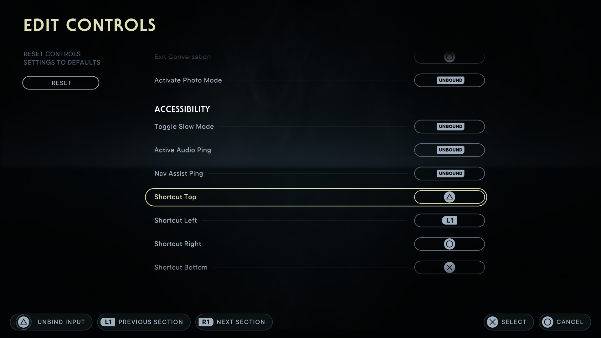 Star Wars Jedi: Survivor Controller Settings For PS5 - An Official EA Site