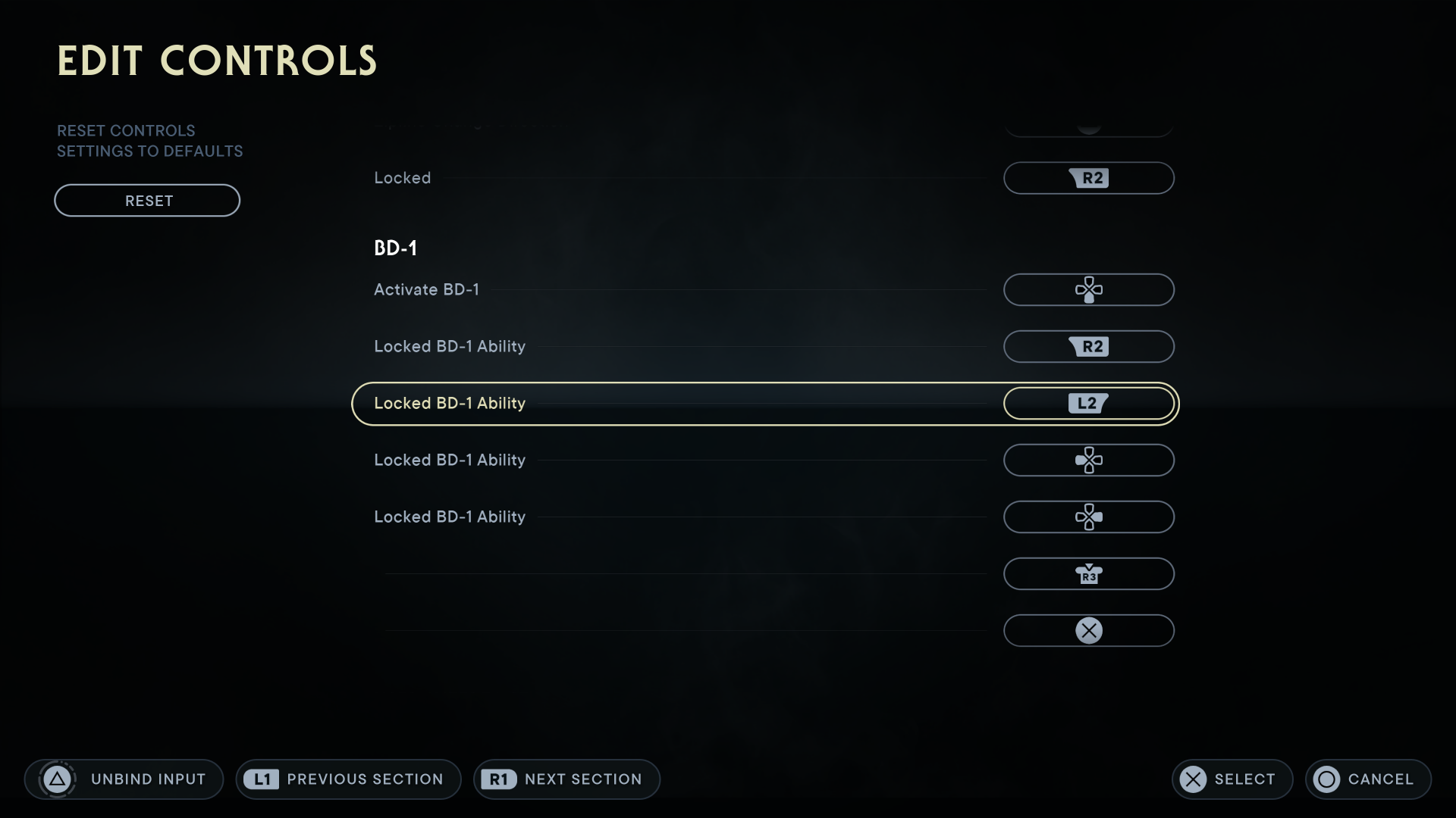 Star Wars Jedi: Survivor Controller Settings For PS5 - An Official EA Site Star Wars Jedi: Survivor Controller Settings For PS5 - An Official EA Site