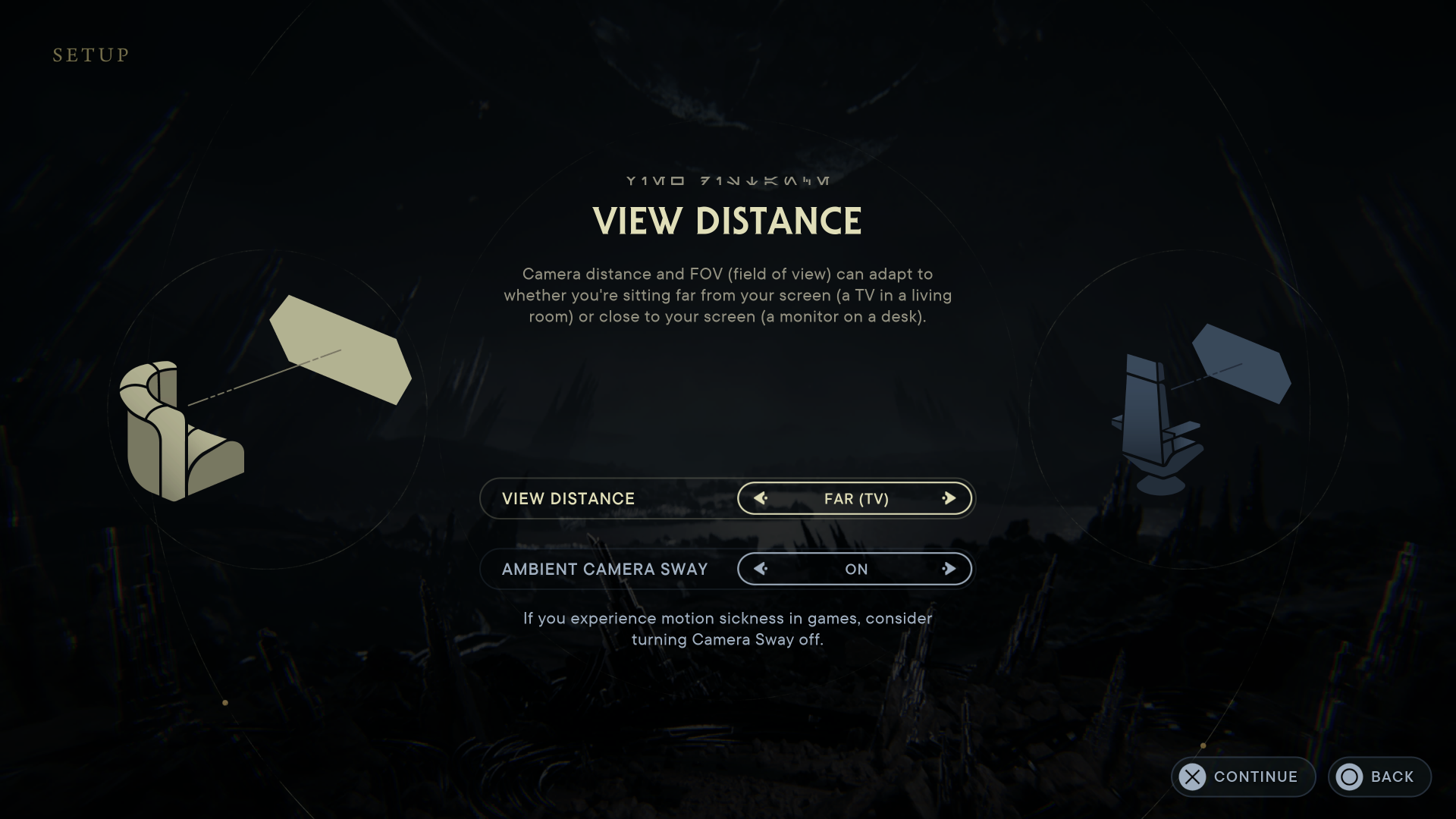Star Wars Jedi: Survivor First Boot Settings For PS5 - An Official EA Site