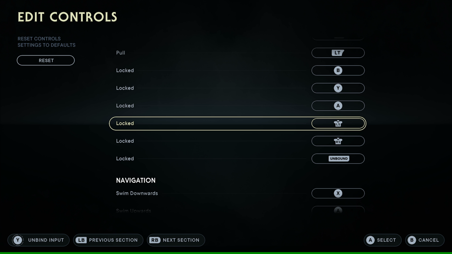 Star Wars Jedi: Survivor Controller Settings For XBSX - An Official EA Site