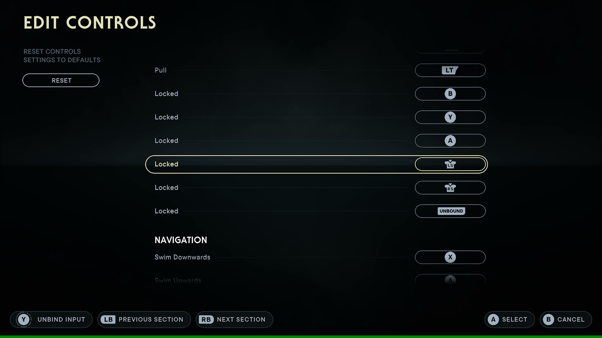 Star Wars Jedi: Survivor Controller Settings For XBSX - An Official EA Site