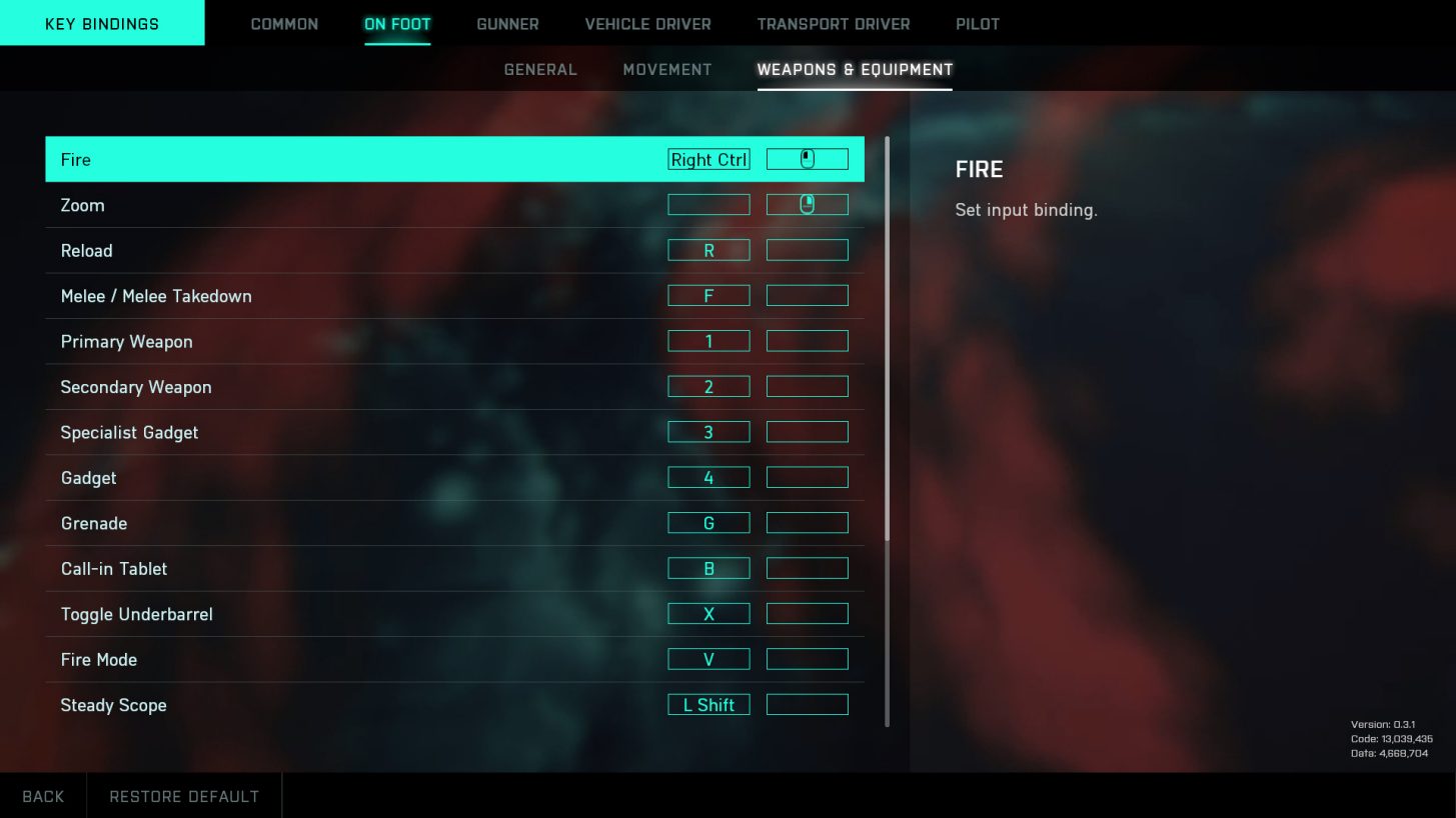 Battlefield 2042 Mouse & Keyboard-Edit Controls For PC - An Official EA ...
