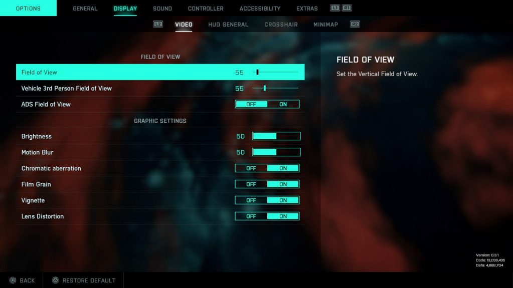 Battlefield 2042 Display Settings for PS4 - An Official EA Site