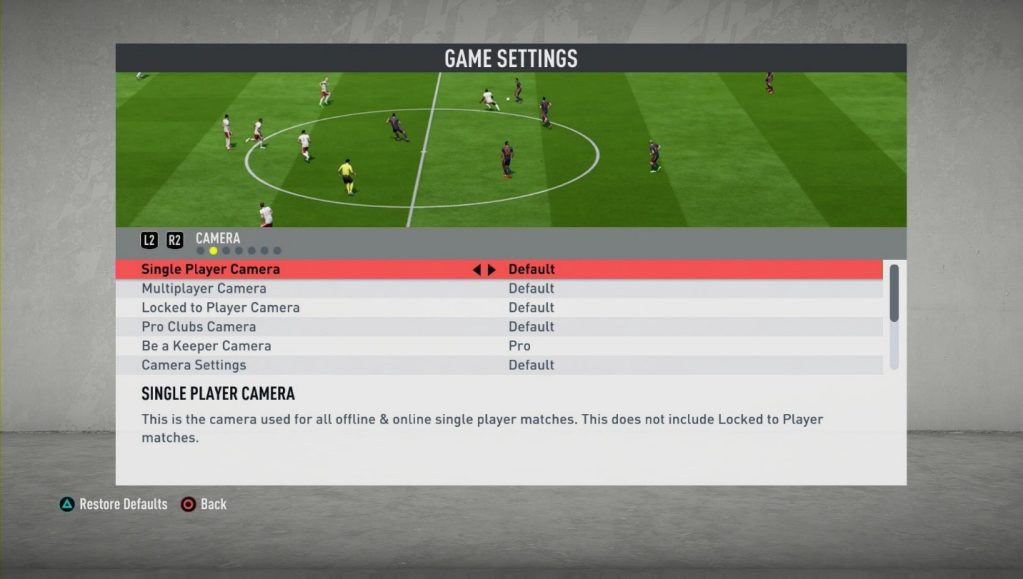 FIFA 20 Game Settings For PS4 - An Official EA Site