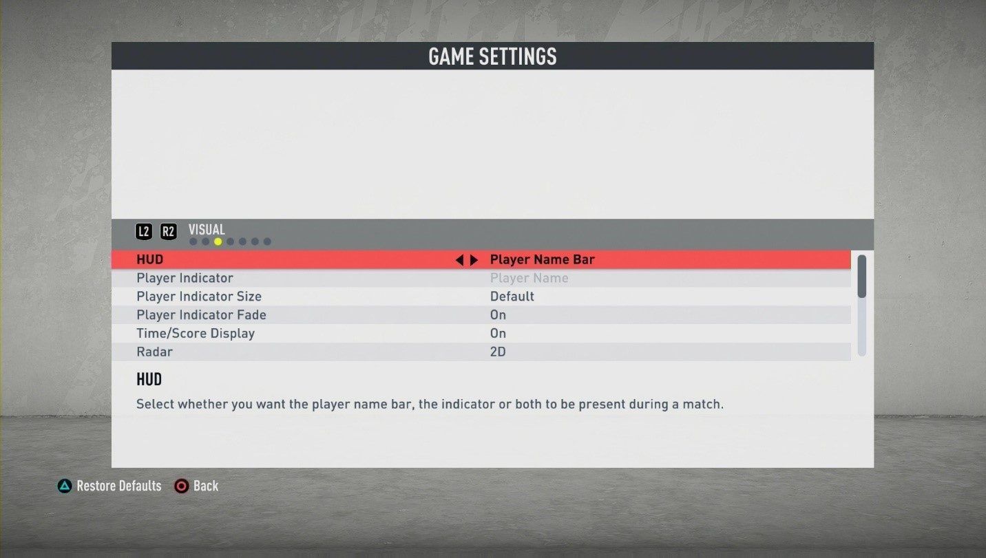 FIFA 20 Game Settings For PS4 - An Official EA Site