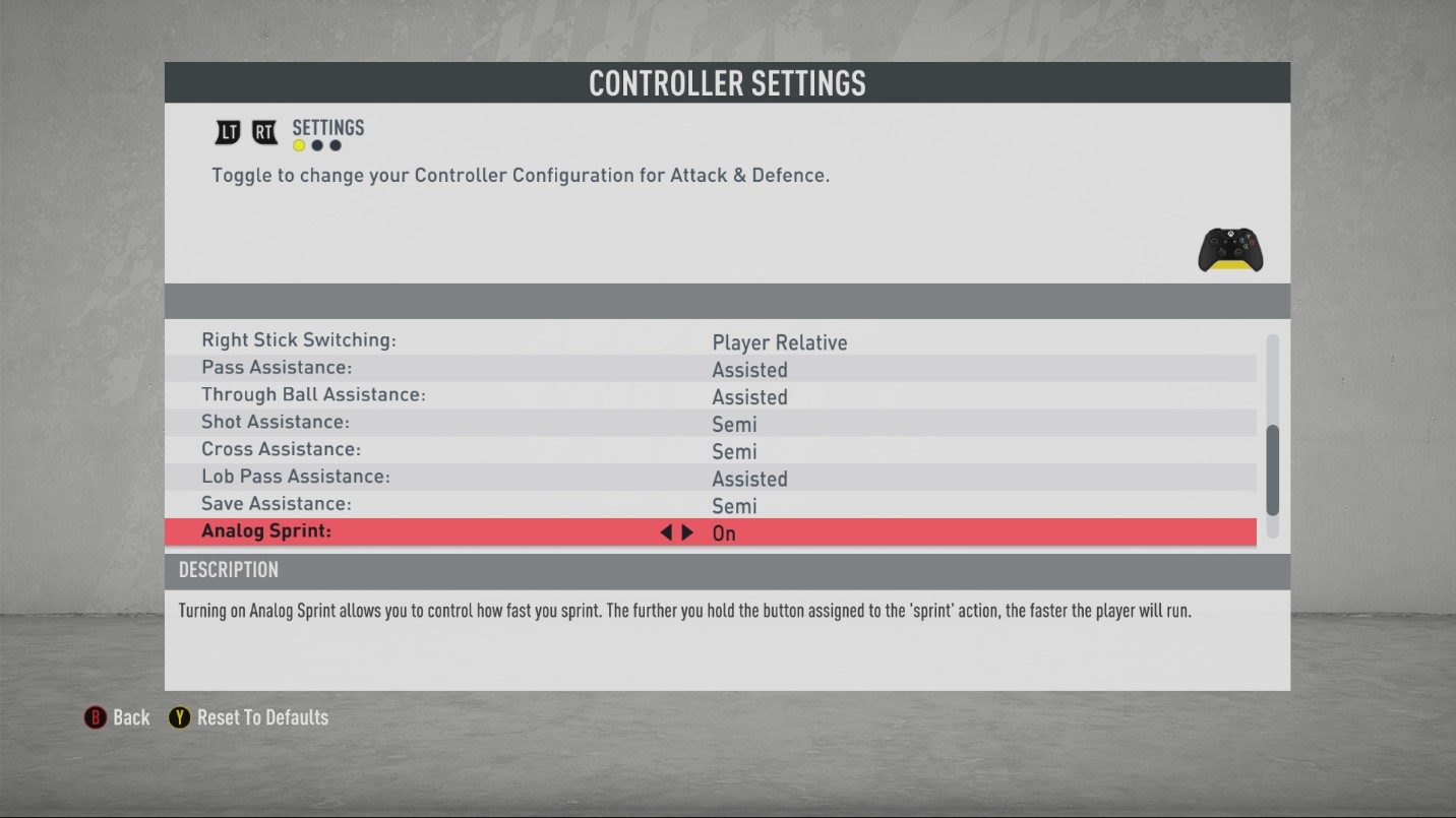 FIFA 20 Controller Settings For Xbox One - An Official EA Site