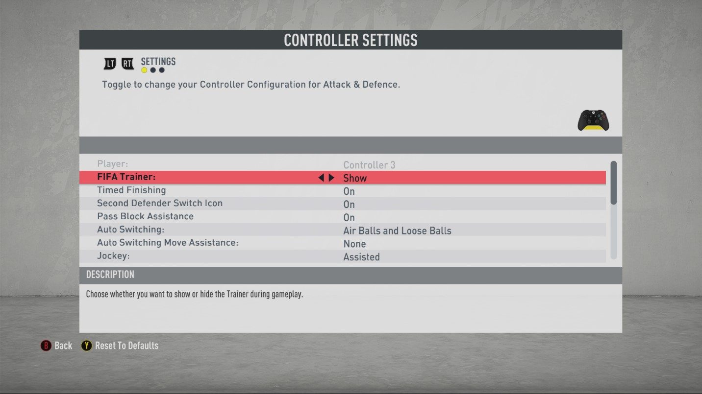 FIFA 20 Controller Settings For Xbox One - An Official EA Site