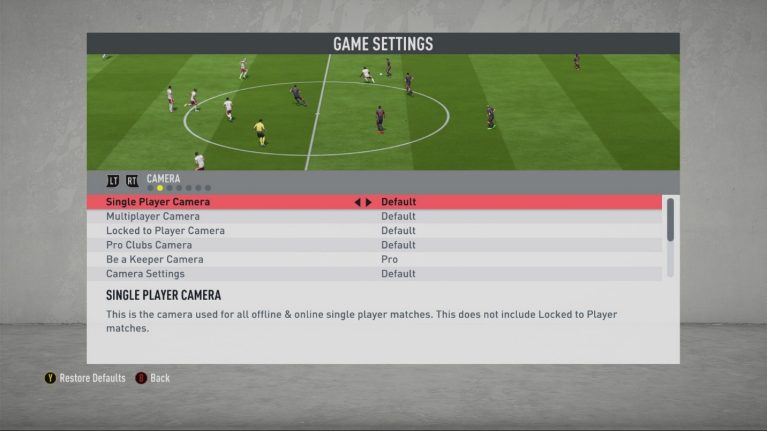 FIFA 20 Game Settings For Xbox One - An Official EA Site