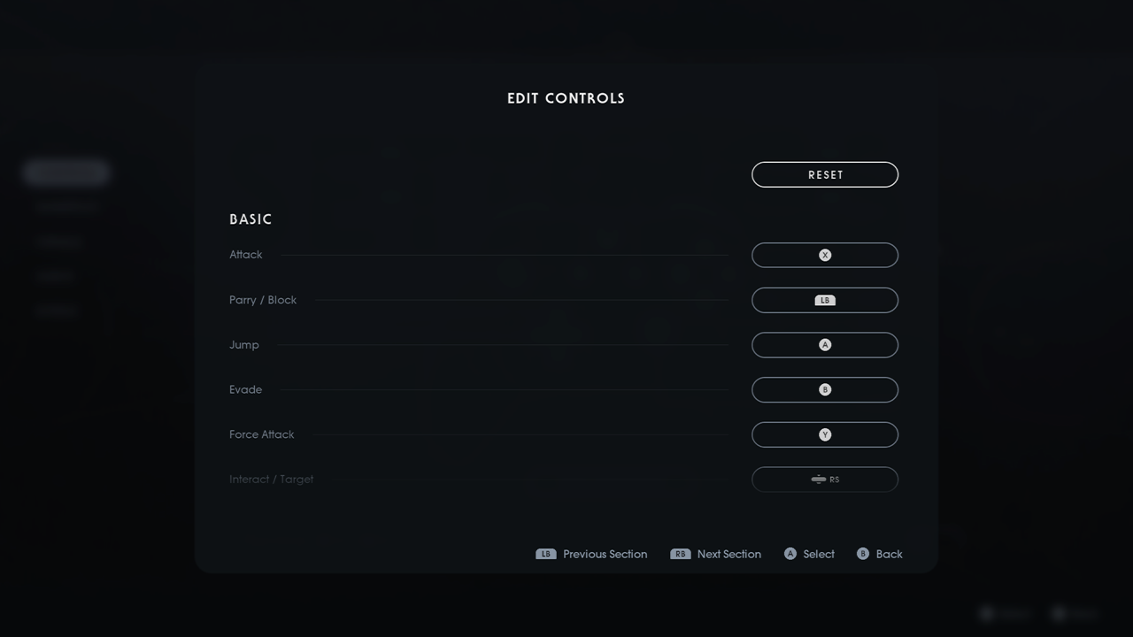 Jedi Fallen Order Controller Settings For Xbox One - An Official EA Site