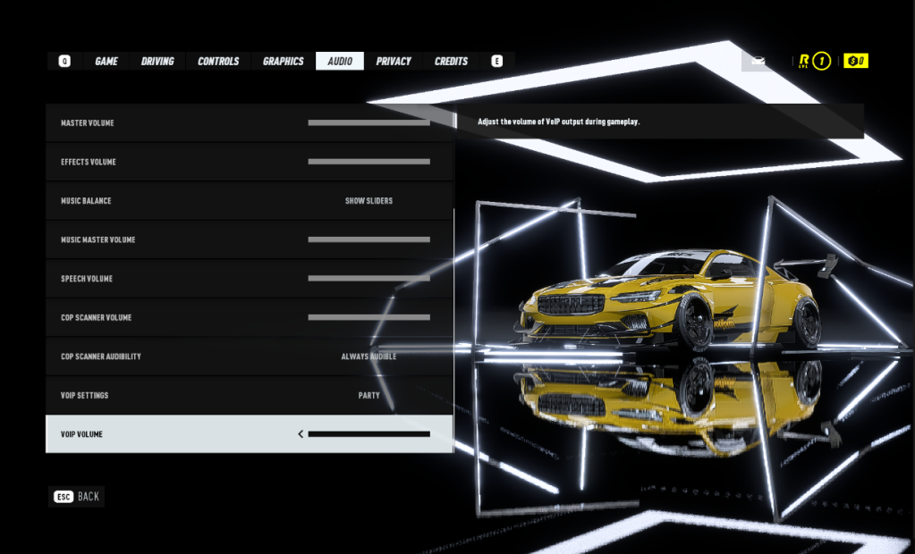 Need For Speed Heat Audio Settings For PC - An Official EA Site
