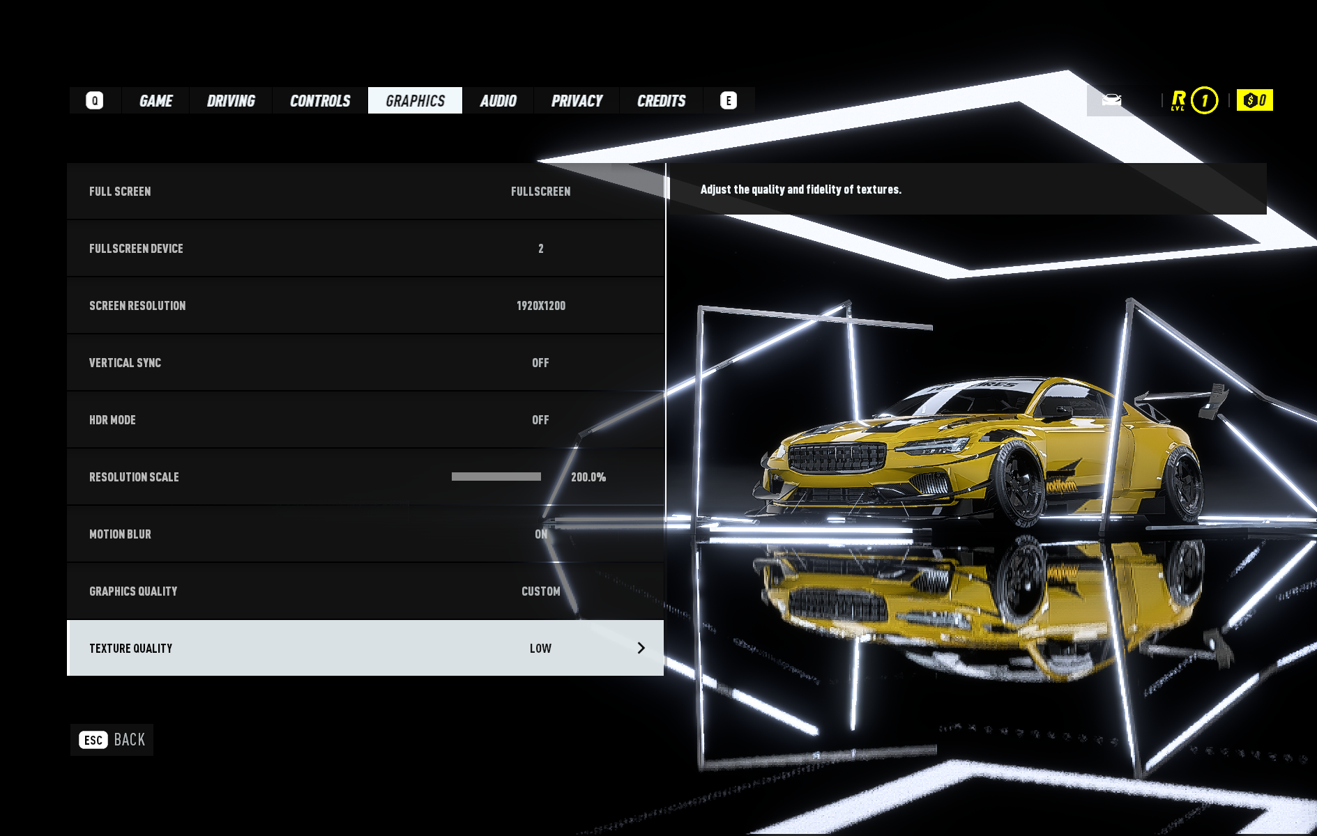 Need For Speed Heat Graphic Settings For PC - An Official EA Site