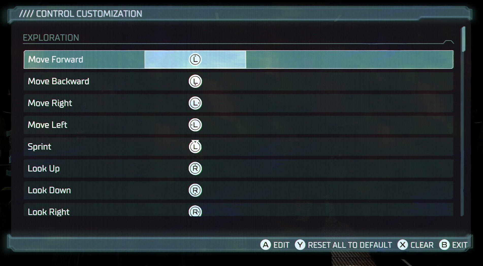 Dead Space Control Settings for XBX - An Official EA Site