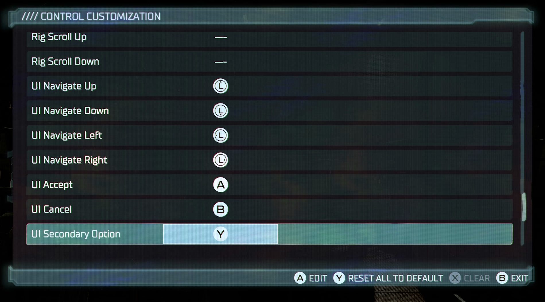Dead Space Control Settings for XBX - An Official EA Site