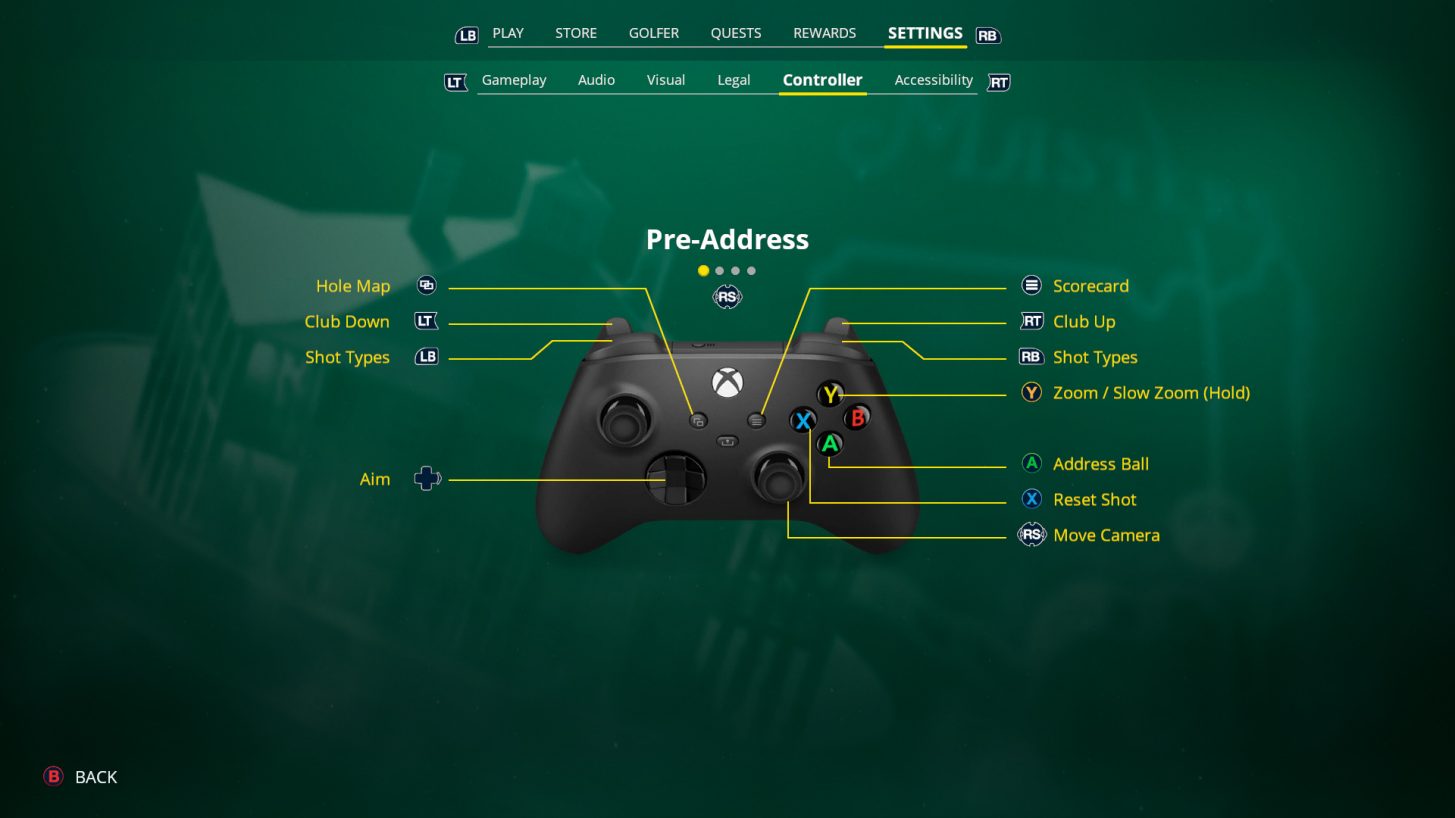 EA Sports PGA Tour Control Settings for PC - An Official EA Site