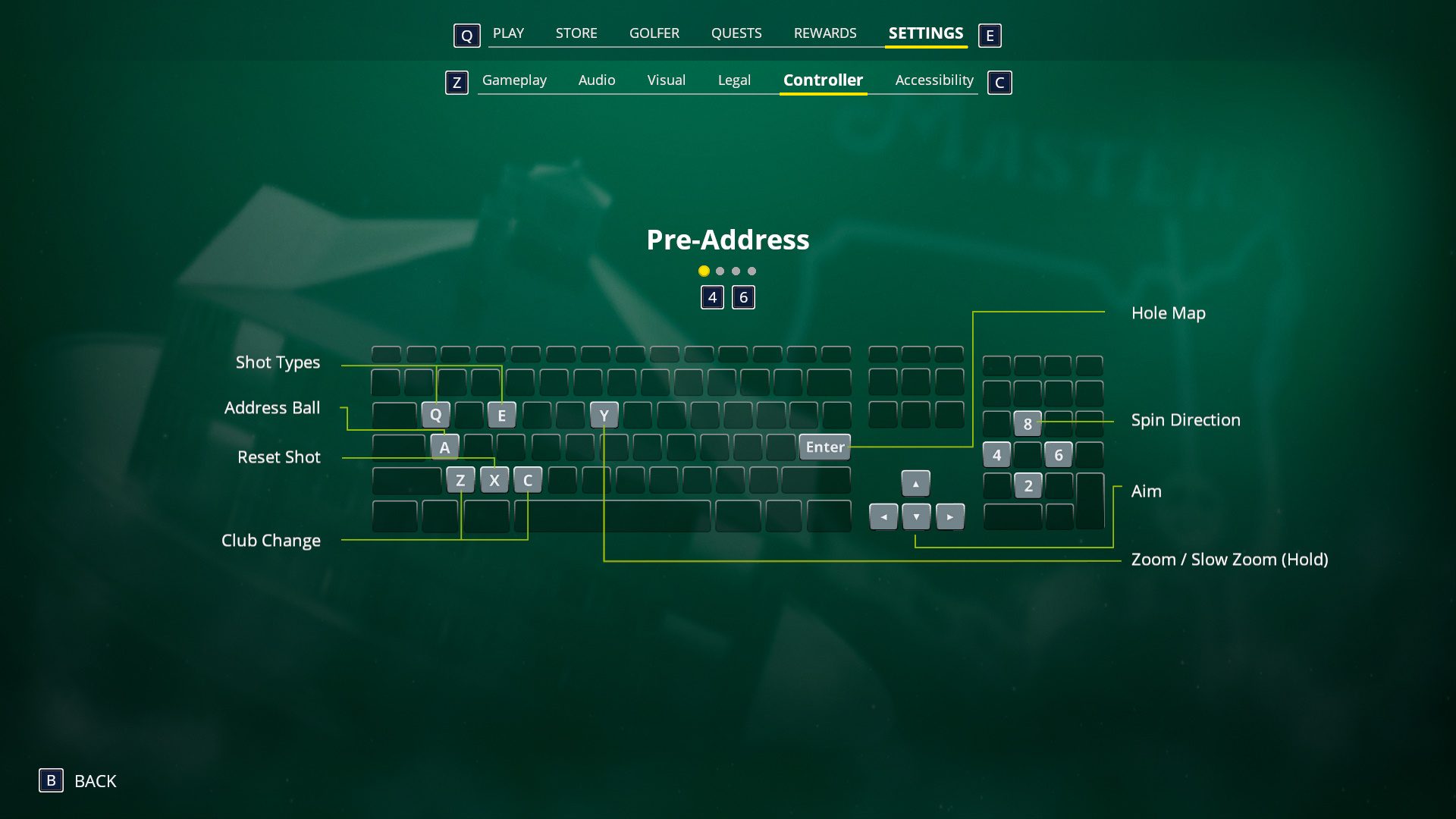 EA Sports PGA Tour Control Settings for PC - An Official EA Site