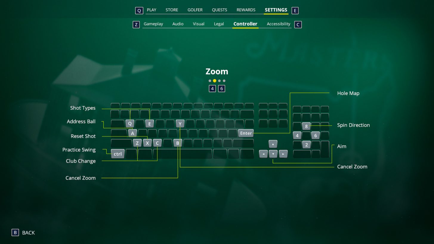 EA Sports PGA Tour Control Settings for PC - An Official EA Site