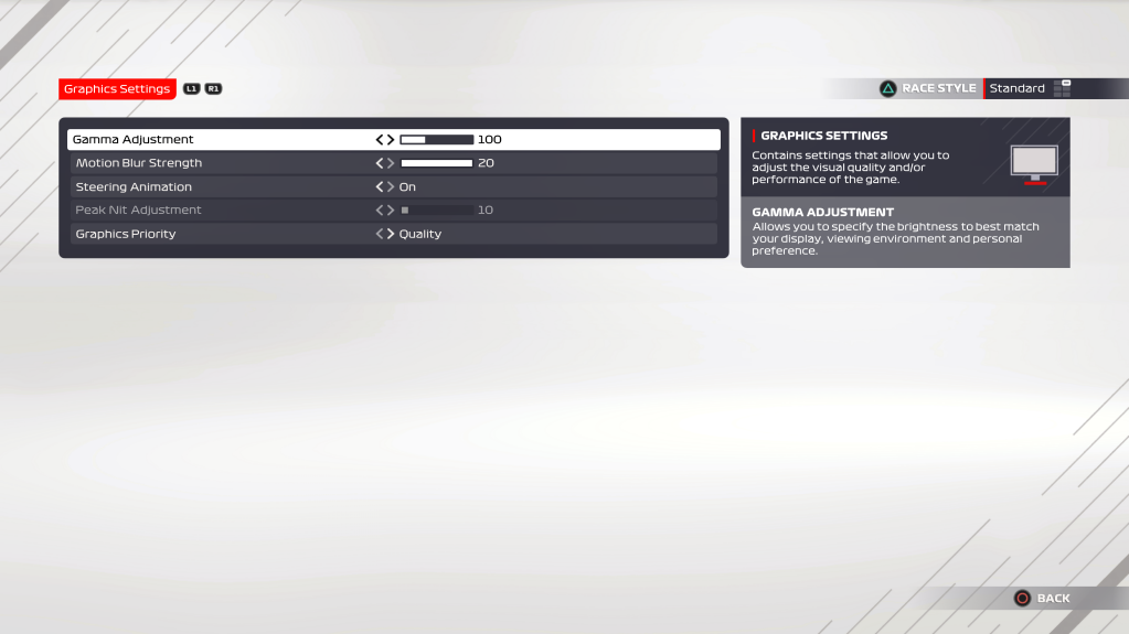 F1® 2021 Graphic Settings For PS5 - An Official EA Site