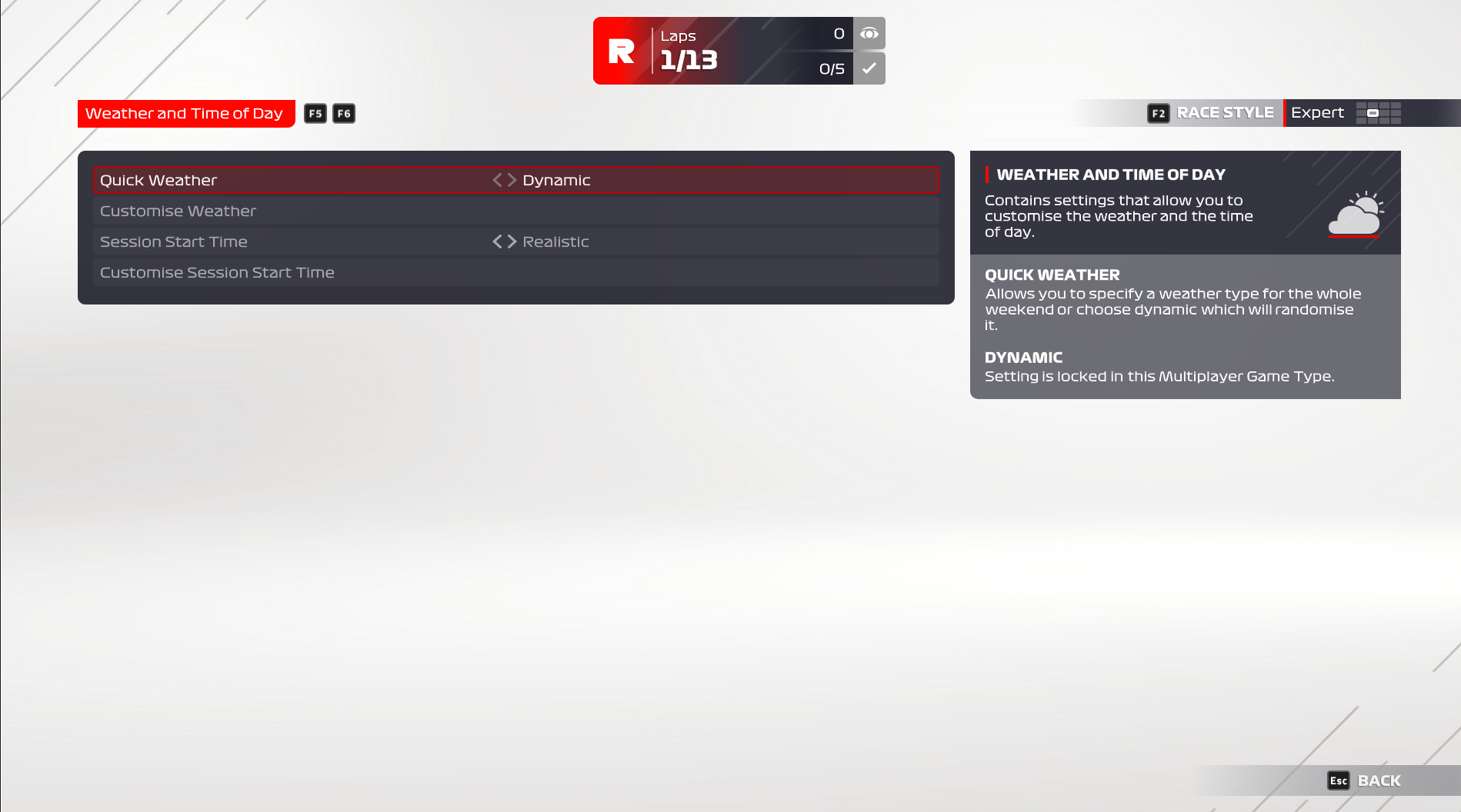 F1® 2021 Weather and Time of Day For Steam - An Official EA Site