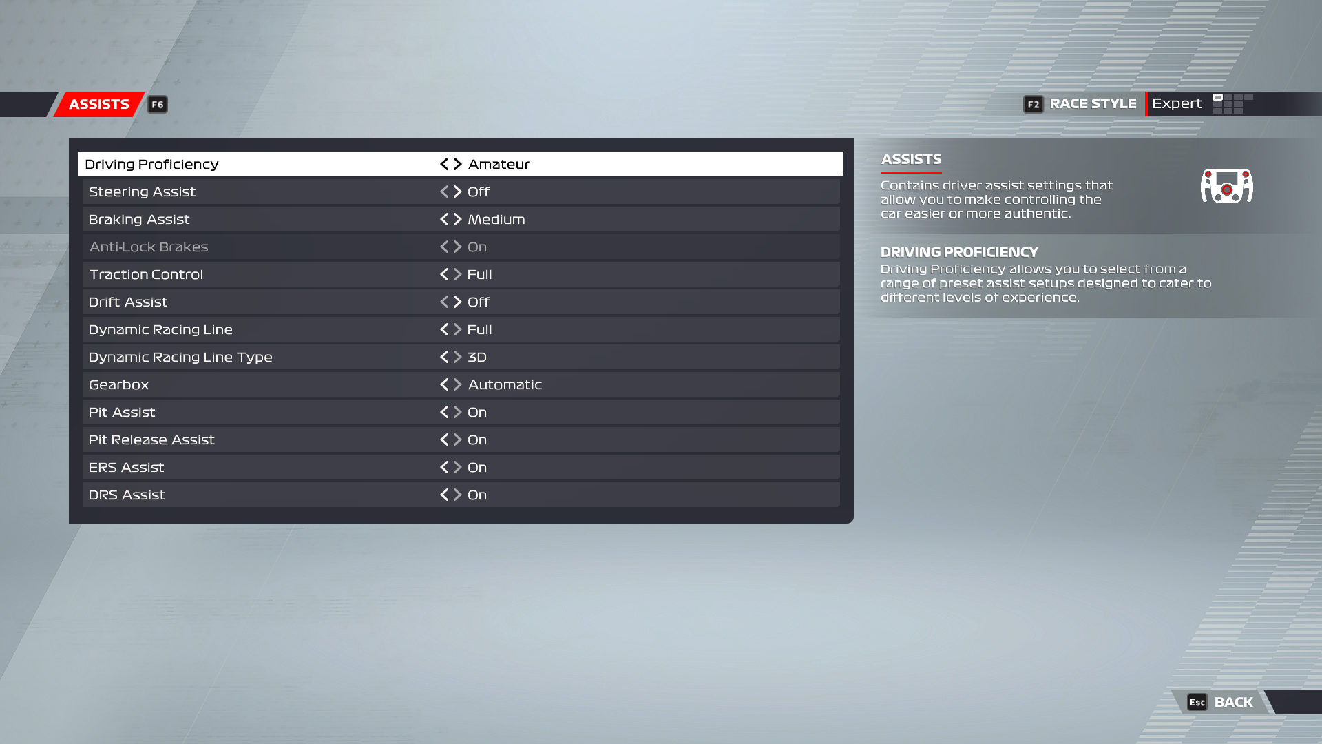 F1® 22 Assists For PC - An Official EA Site