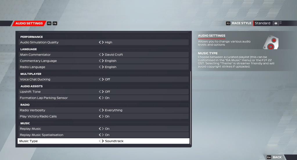 F1® 22 Audio For PC - An Official EA Site