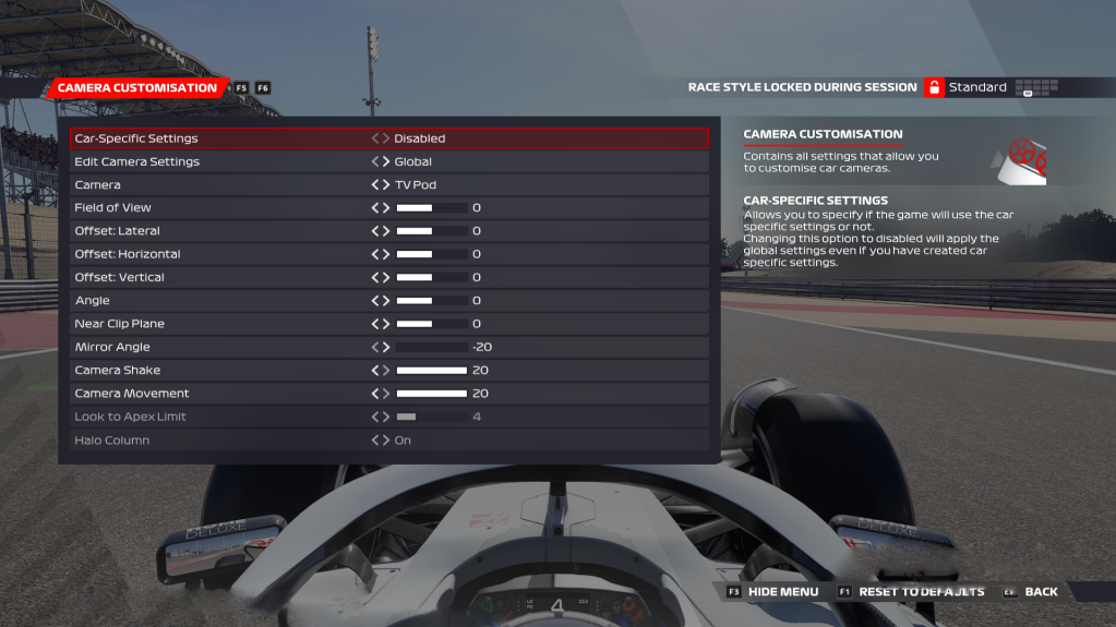 F1® 22 Camera Customization For PC - An Official EA Site