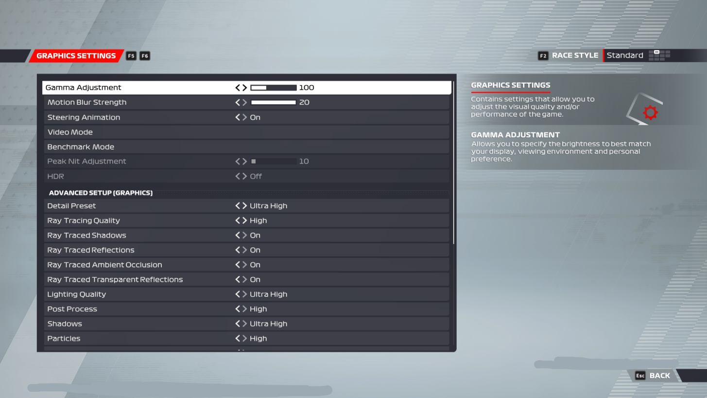 F1® 22 Graphics Settings For PC - An Official EA Site