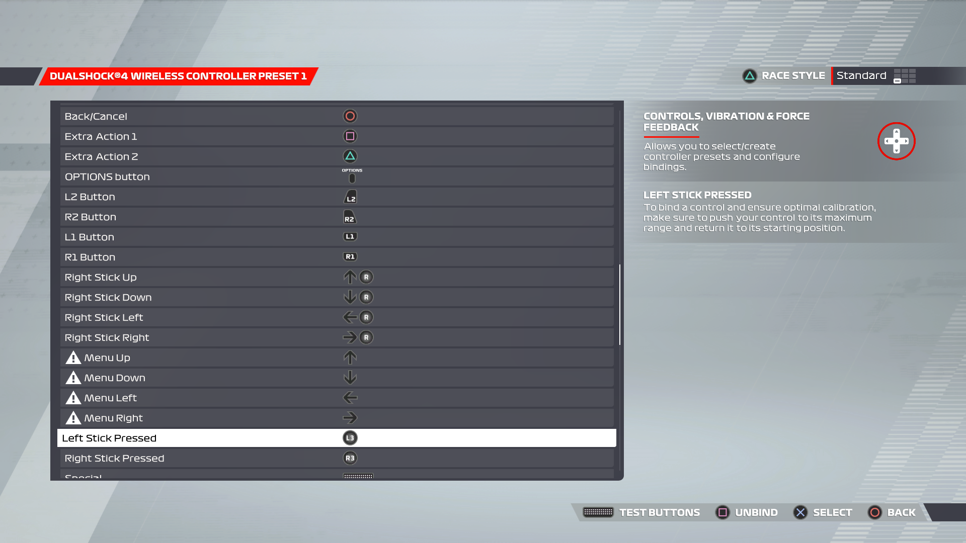 F1® 22 Controls For PS4 - An Official EA Site