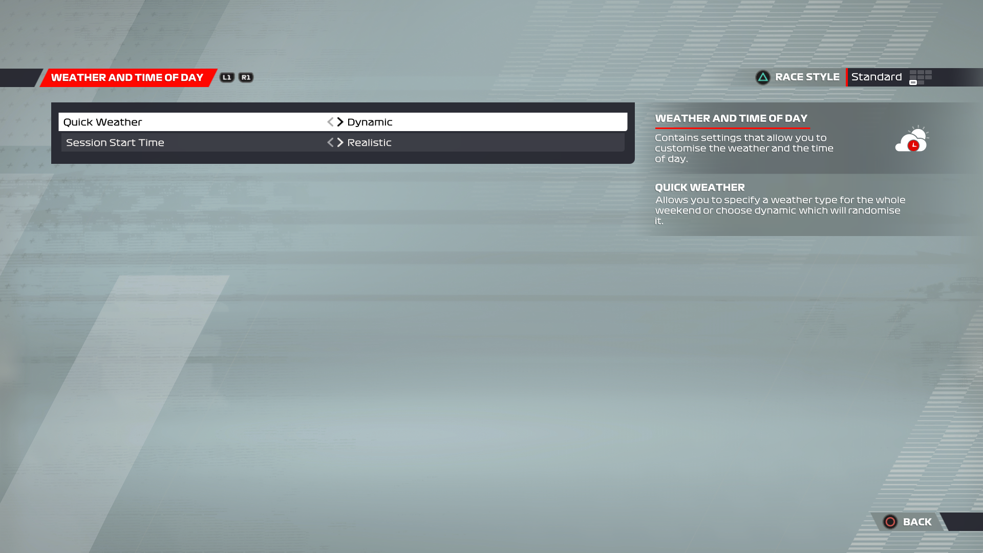 F1® 22 Weather and Time of Day For PS4 - An Official EA Site