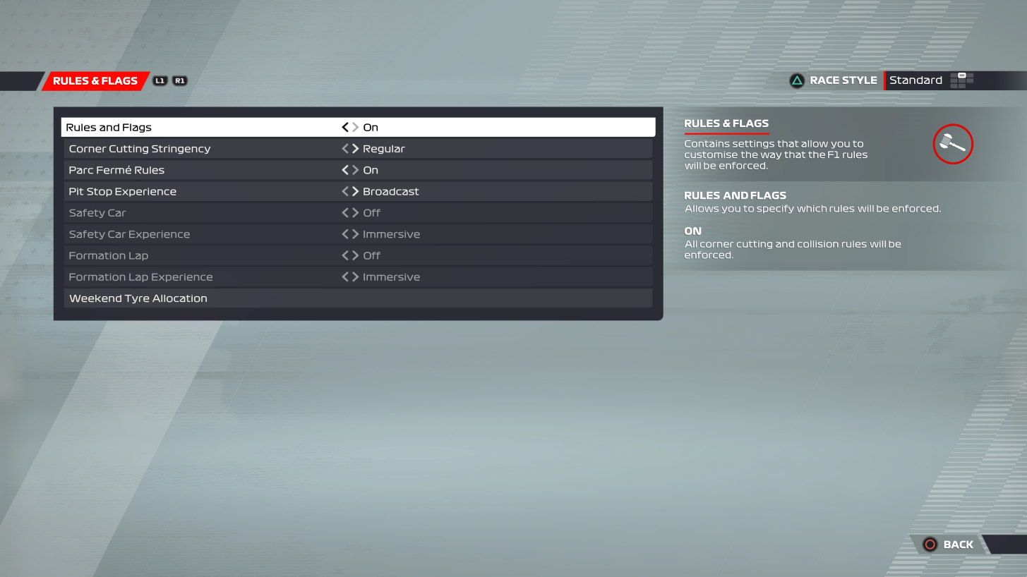 F1® 22 Rules and Flags For PS5 - An Official EA Site