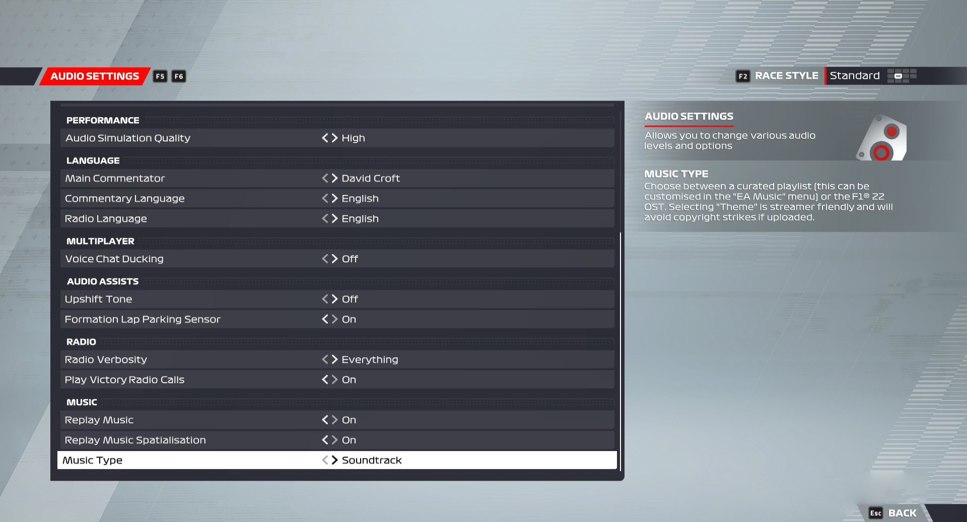 F1® 22 Audio For Steam - An Official EA Site