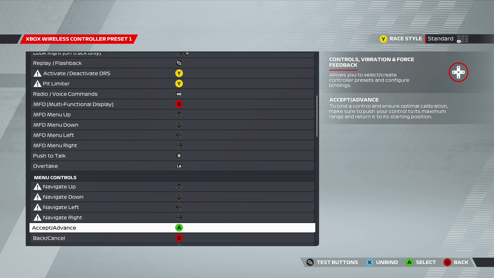 F1® 22 Controls For Xbox One - An Official EA Site