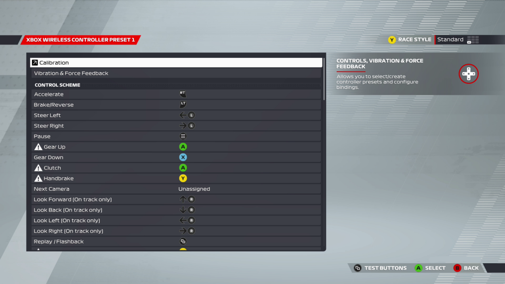 F1® 22 Controls For Xbox Series X - An Official EA Site
